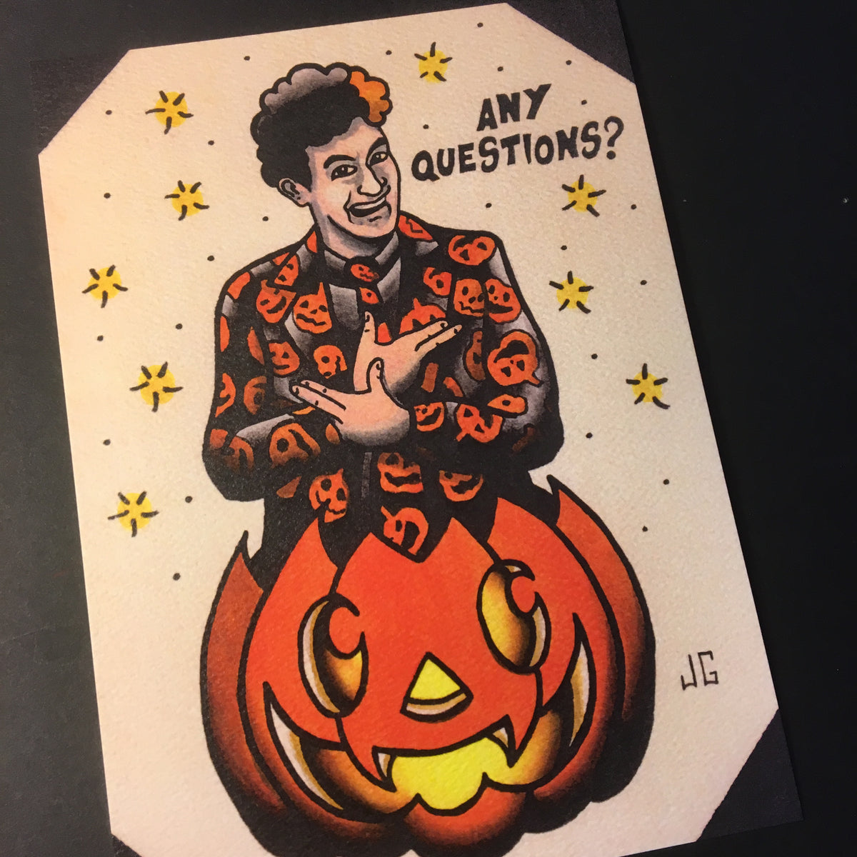 David Pumpkins Art Print – Jared Gaines Art