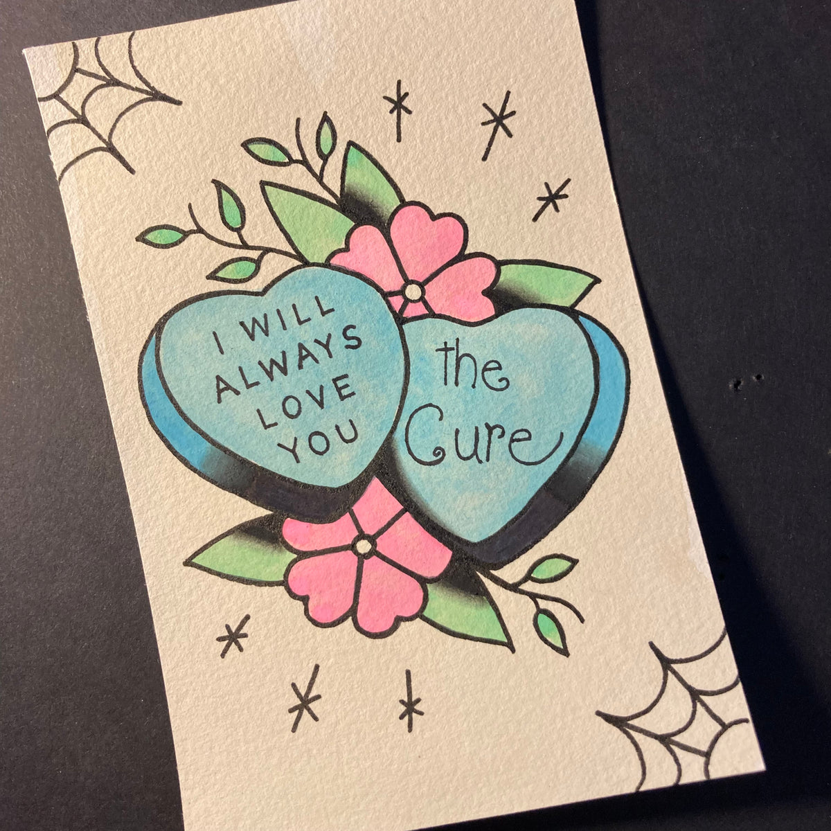 The Cure Valentine Painting – Jared Gaines Art